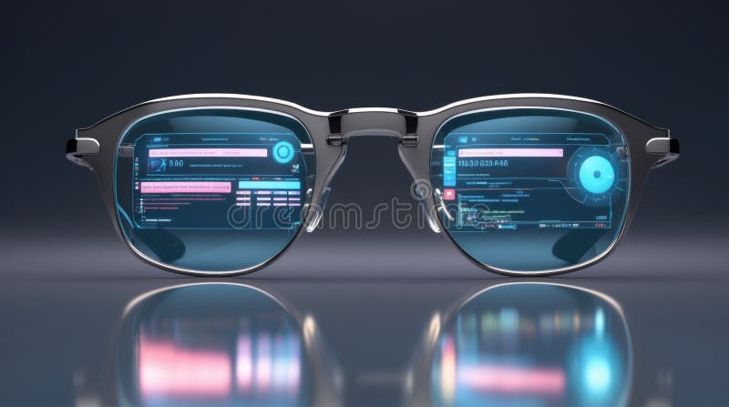Futuristic Smart Glasses with Augmented Reality Display and Digital ...