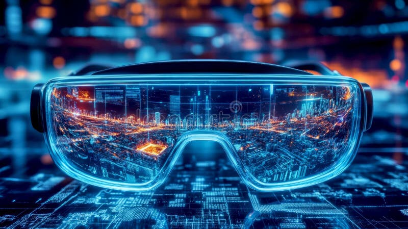 Futuristic Smart Glasses Designed with a Sleek and Modern Appearance ...