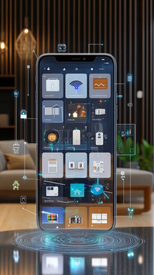 Futuristic Smart Home Dashboard Showcasing Innovative Technology and ...