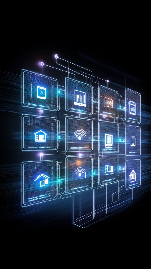 Futuristic Smart Home with Innovative Gadgets and Advanced Connectivity ...