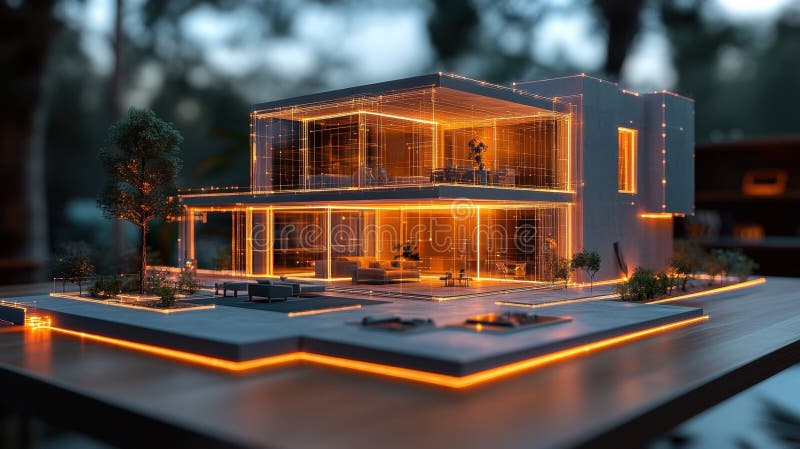 Futuristic Smart Home with Innovative Technology Features Smart Home ...