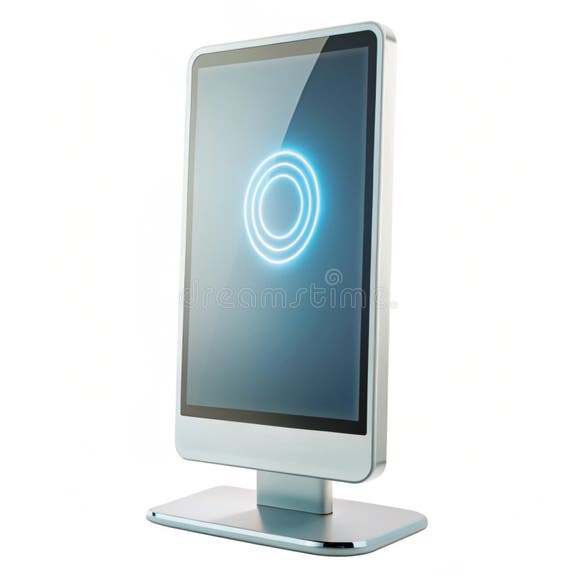 Futuristic Smart Mirror with Touch Controls Stock Illustration ...