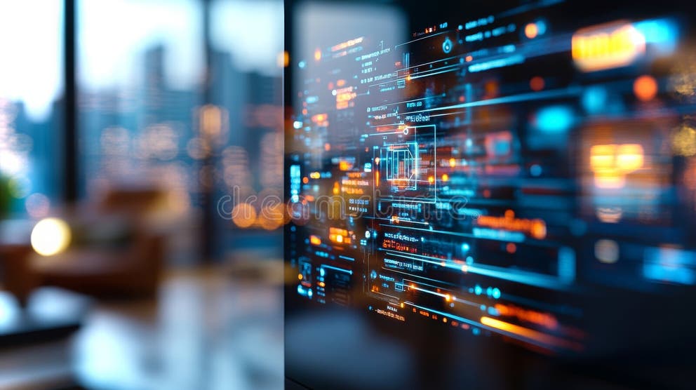 Futuristic Smart Plug Displaying Voice Control Features in a Modern ...