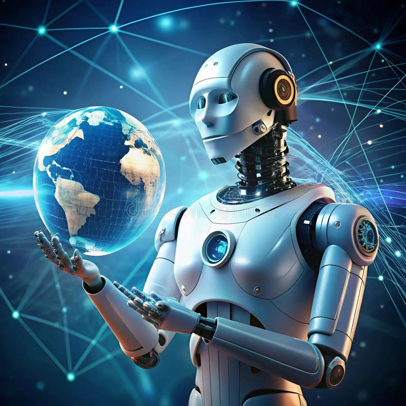 A Futuristic Smart Robot Embodying Cutting-edge Technology, Artificial ...