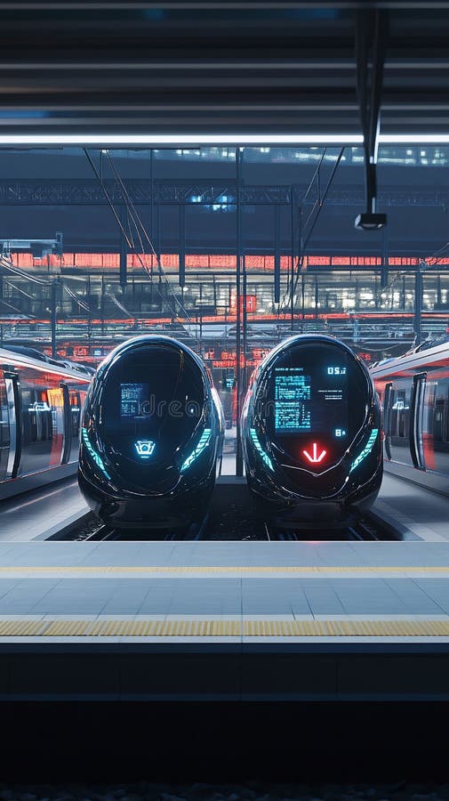 A Futuristic Smart Train Station Featuring Real-time Holographic ...