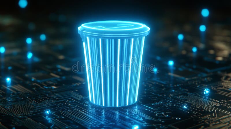 A Futuristic Smart Trash Can Utilizes Holographic Projection To Display ...