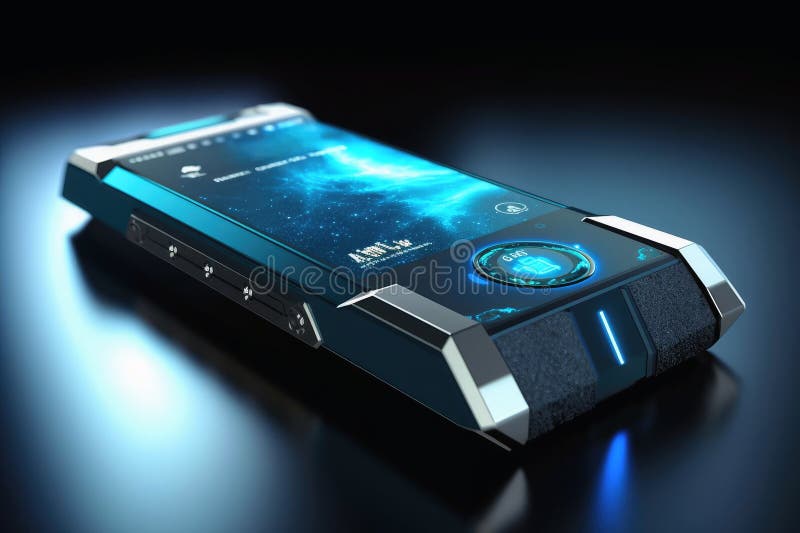 A Futuristic Smartphone Created with Generative AI Technology Stock ...