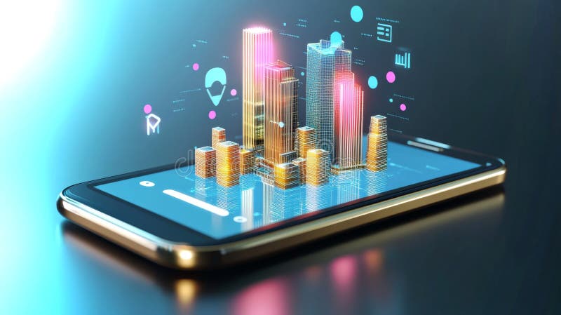 Futuristic Smartphone Design Featuring Advanced AI Technology and ...