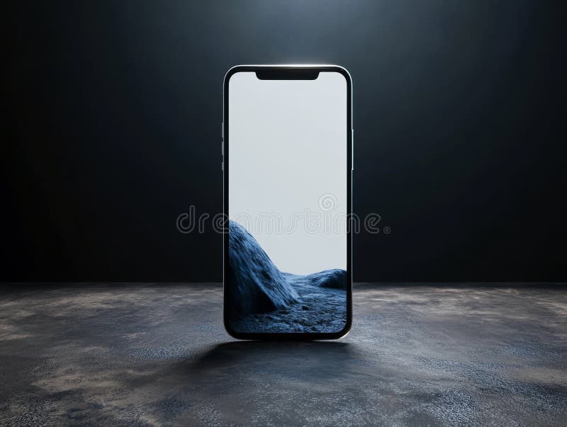 A Futuristic Smartphone Showcased in an Abstract and Imaginative Space ...