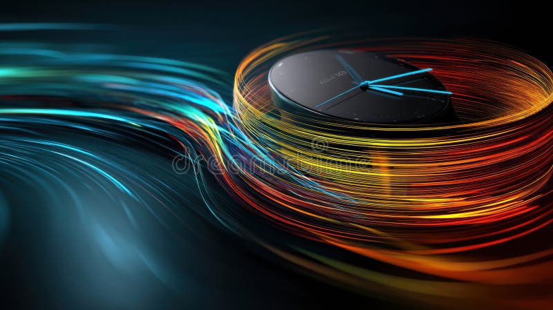 Futuristic Smartwatch Interface Concept Showcasing Colorful Motion UI ...