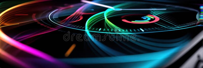 Futuristic Smartwatch Interface Concept Showcasing Colorful Motion UI ...