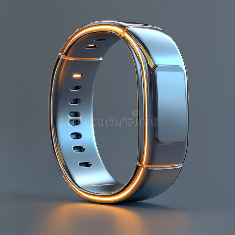 Futuristic Smartwatch stock illustration. Illustration of sensor ...
