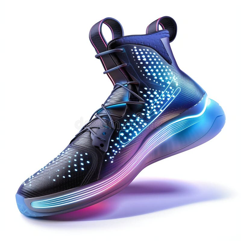 Futuristic Sneaker Design. Generative Ai Stock Illustration ...