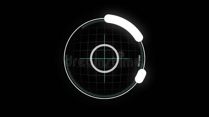 Futuristic Sniper HUD in Alpha Channel Stock Video - Video of game ...