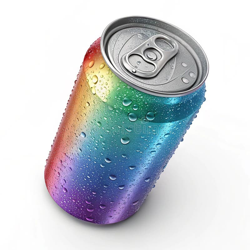 Magic Color Changing Soda Can with Chill Reveal Stock Illustration ...
