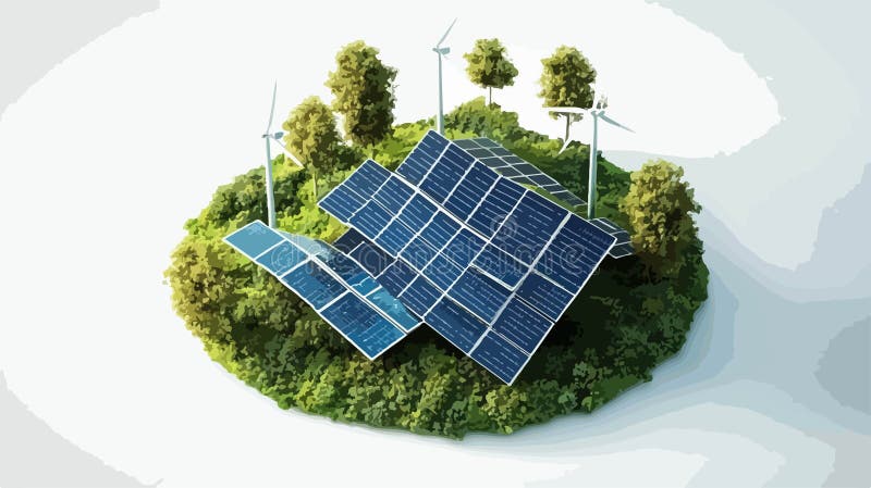 Futuristic Solar Energy Panels Concept with Innovative Design for Green ...