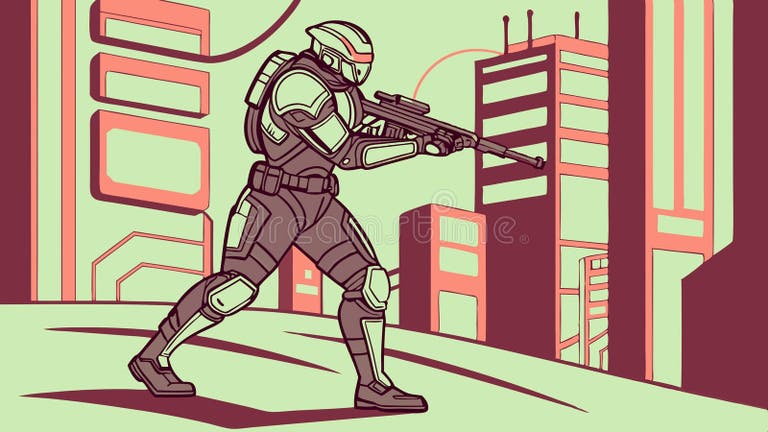Futuristic Soldier Character, Sci,fi Soldier, Future Soldier, Warrior ...