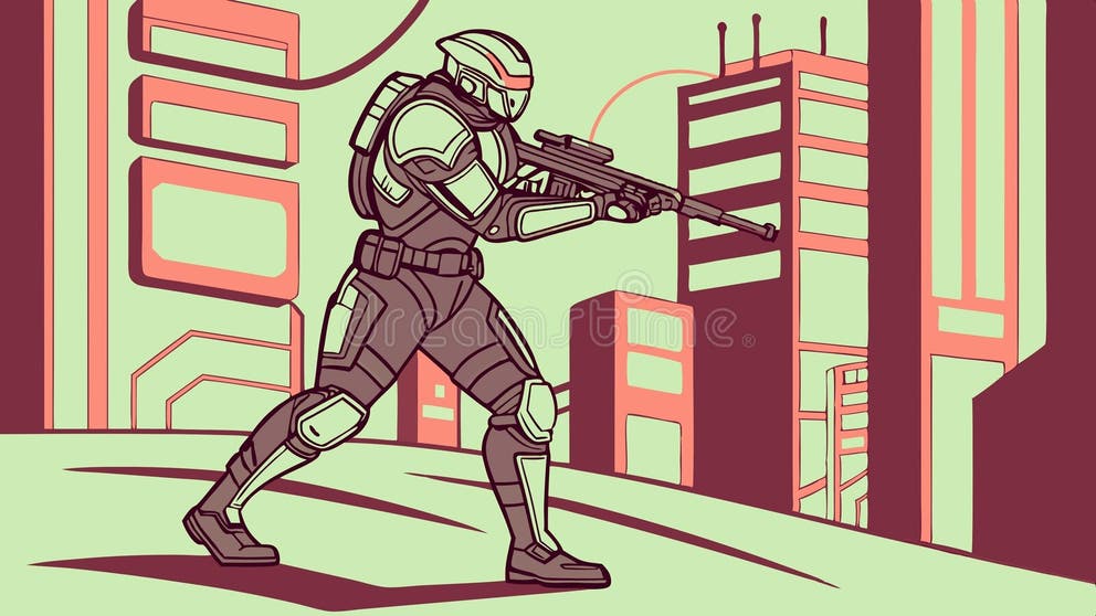 Futuristic Soldier Character, Sci,fi Soldier, Future Soldier, Warrior ...