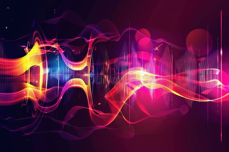 Futuristic Sound Concept Representing Cutting-edge Audio and Sound ...