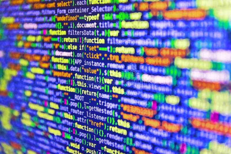 Futuristic Source Code Digital Data Telemetry Motion Graphic Display Screen With User Interface