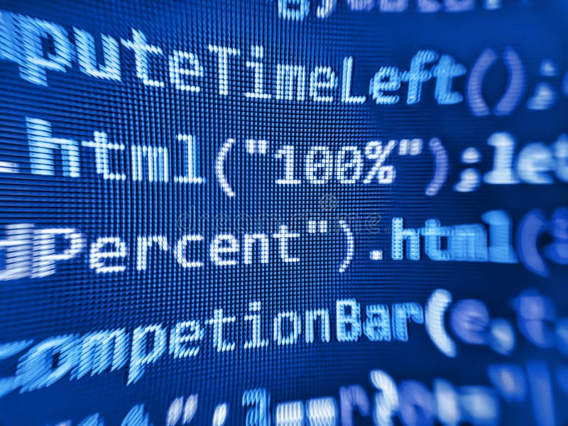 Futuristic Source Code Digital Data Telemetry Motion Graphic Display Screen With User Interface