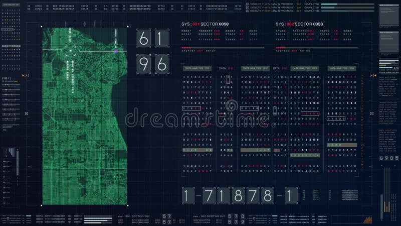 Futuristic Source Code Numbers Stock Photo - Image of interface ...