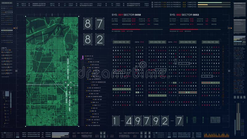 Futuristic Source Code Numbers Stock Photo - Image of technology, futuristic: 124985462