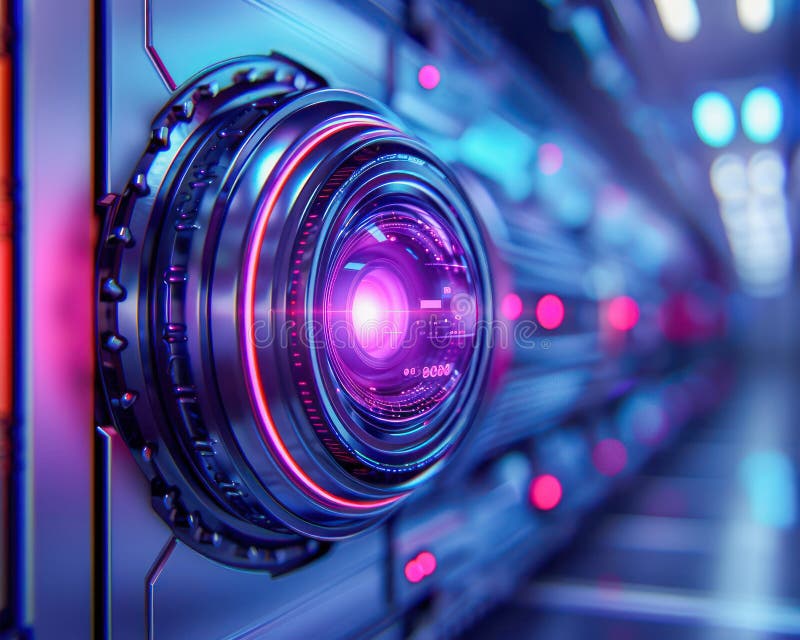 Futuristic Space-Age Warning System with Advanced Alert Technology a ...