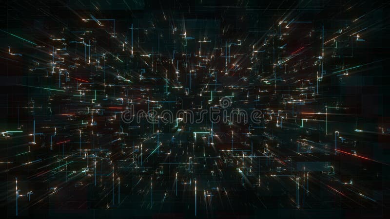 Futuristic Space Animation Loop Stock Footage - Video of looped ...