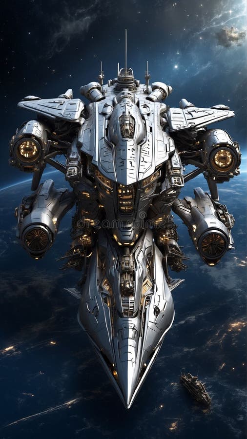 An Astronaut S Space Cruiser Flies through the Sky in this Digital ...