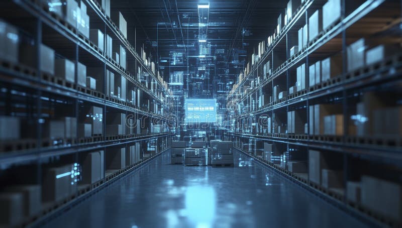 Futuristic Space in Cyberpunk. Simple AI Generated Vector Illustration ...