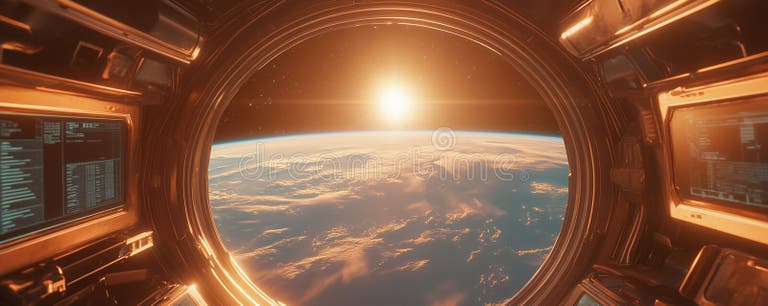 Futuristic Space Elevator Interior Showcases Advanced Technology and ...