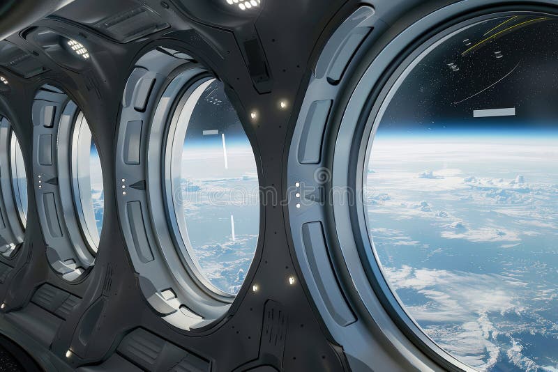 Futuristic Space Hotel with Stunning Earth Views from Observation ...