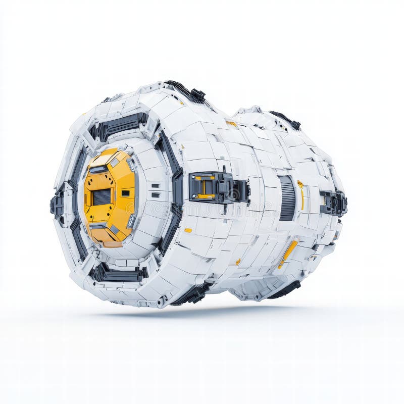 Futuristic Space Module Design with Realistic Details for Sci-Fi ...