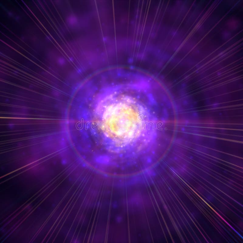 Round Energy Frame. Shining Circle Banner. Magic Light Neon Energy ...