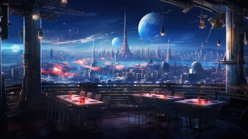 Outer Space Restaurant Stock Illustrations – 84 Outer Space Restaurant ...