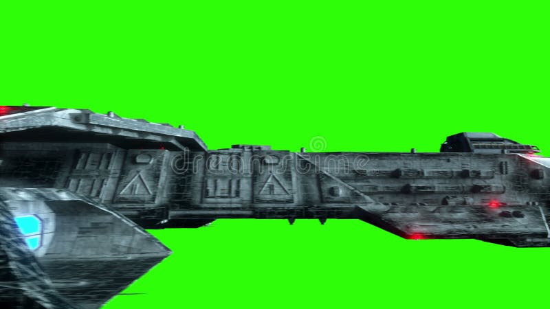 Futuristic Space Ship. Realistic Metal Surface Ship, Displacement and ...