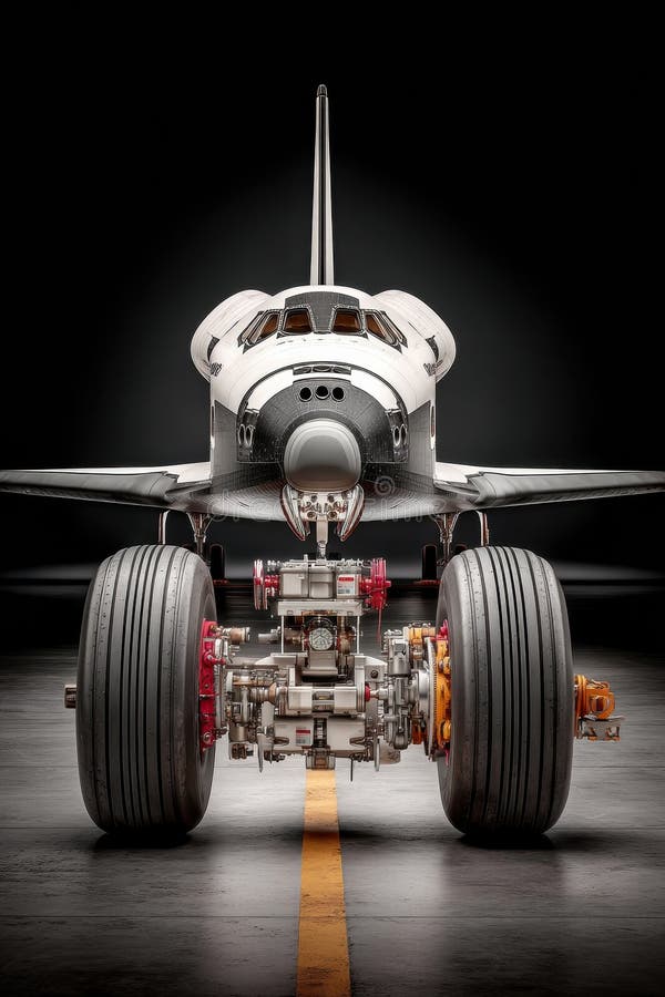 Futuristic Space Shuttle Design Featuring Advanced Jet Engine for ...