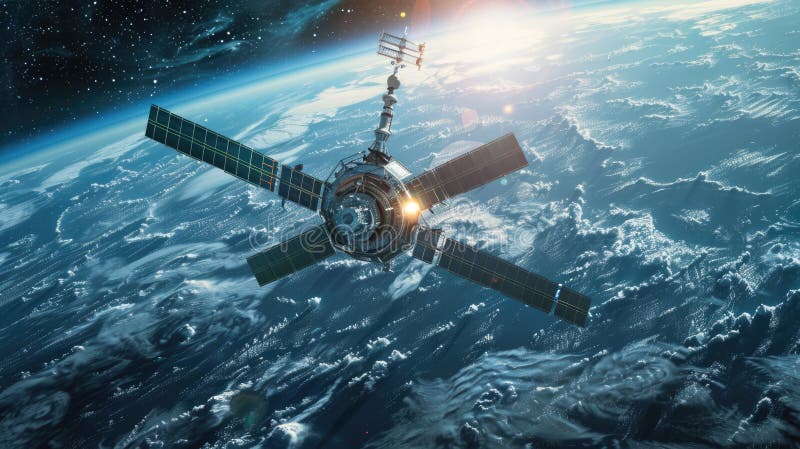 A Futuristic Space Station Floating in the Center of the Earth ...