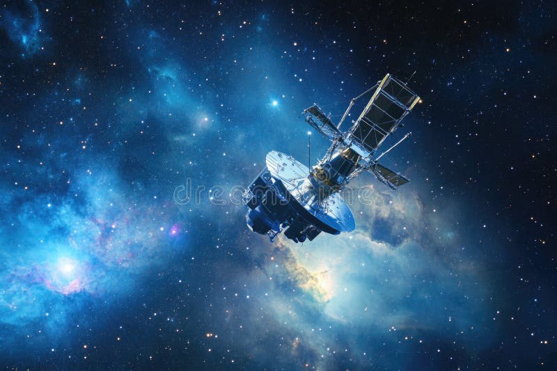 A Futuristic Space Station Floating in the Clouds Stock Photo - Image ...