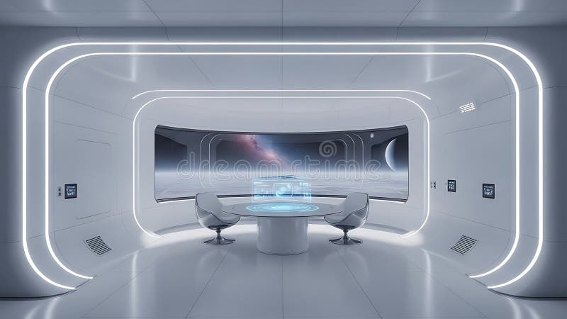 Clean Futuristic Interior Design Stock Illustrations – 70,694 Clean ...