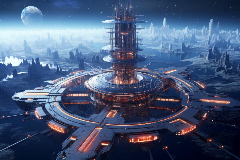 Futuristic Space Stations. Interstellar Travel and Exploration of ...
