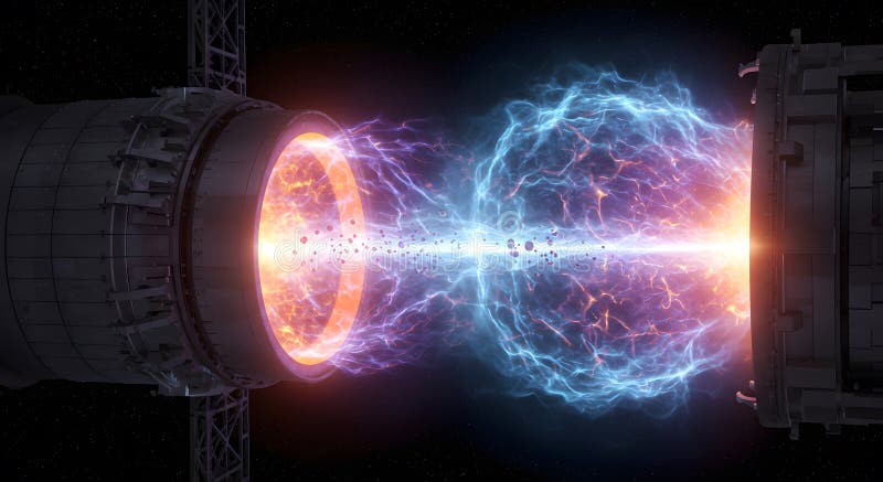 Cosmic Engine: a Fusion of Energy and Technology Stock Illustration ...
