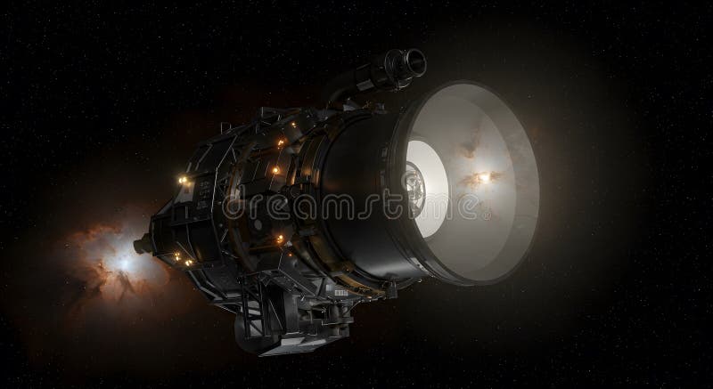 Nanotechnology Spacecraft Observing Celestial Nebula: a Journey into ...