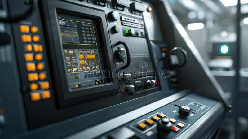 Futuristic Spaceship Abstract Technological Control Panel with Toggle ...