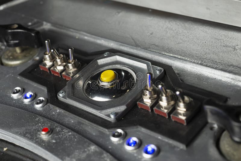 Futuristic Spaceship Abstract Technological Control Panel with Toggle ...
