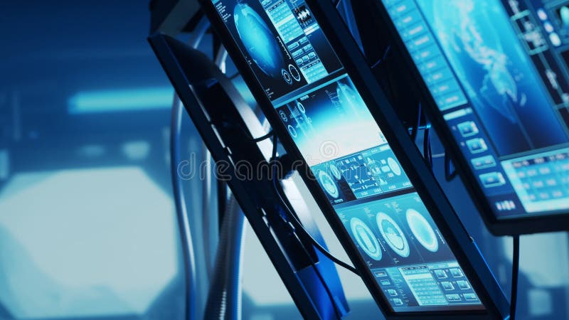 Futuristic Spaceship Control Panel Interface. Spacecraft Digital ... Futuristic Spaceship Control Panel Interface. Spacecraft Digital ...