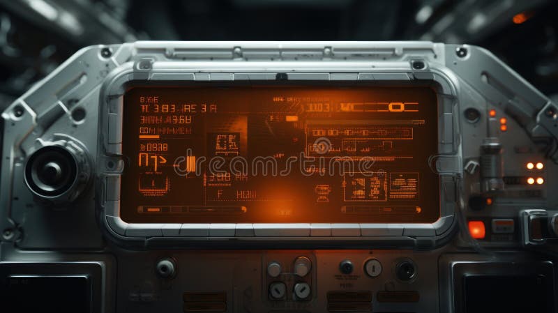 Futuristic Vessel Cockpit Control Panel Display Stock Photos - Free ...