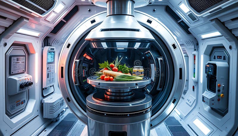 Futuristic Spaceship Control Panel, Sci,fi Interface, Technology ...