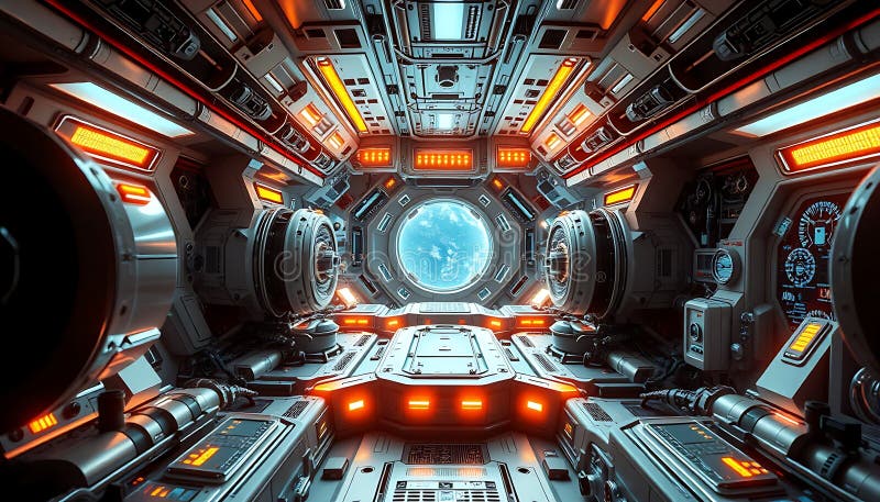 Advanced Spaceship Control Room Interior Stock Illustrations – 433 Advanced Spaceship Control ...